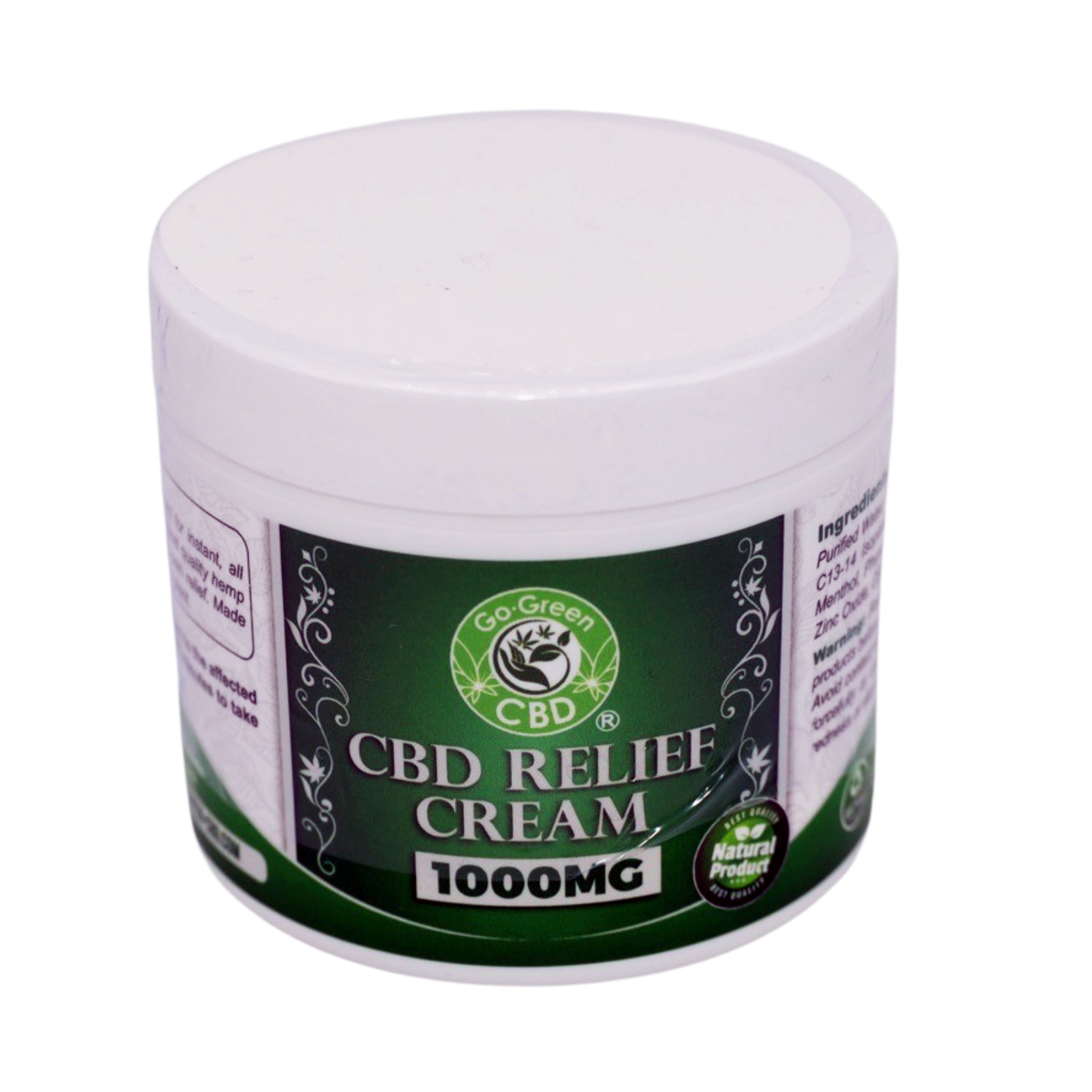 CBD Relief Cream 1000mg in USA | Go Green CBD – GoGreen-CBD