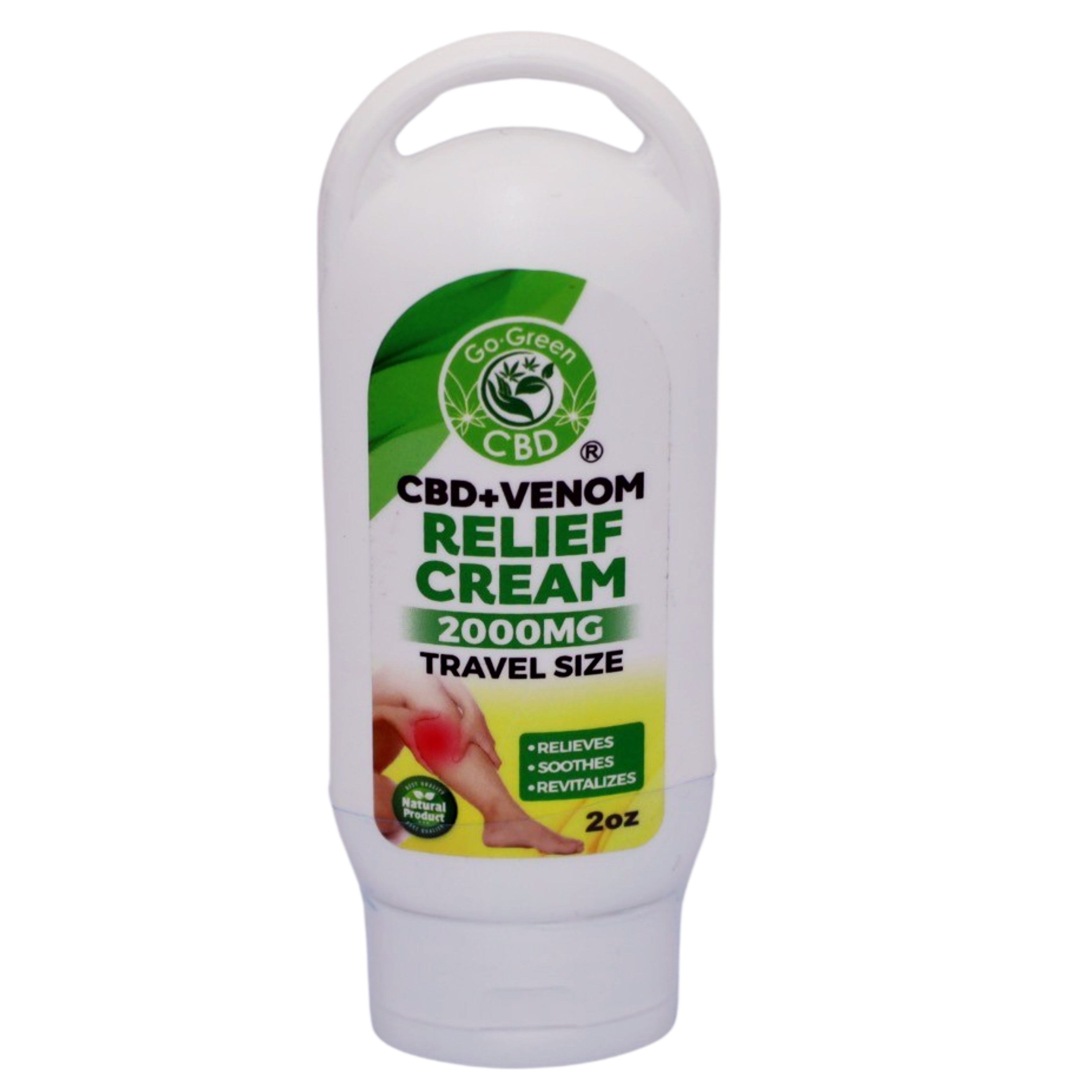CBD Relief Cream 2000mg | Travel size | Go Green CBD – gogreen-cbd