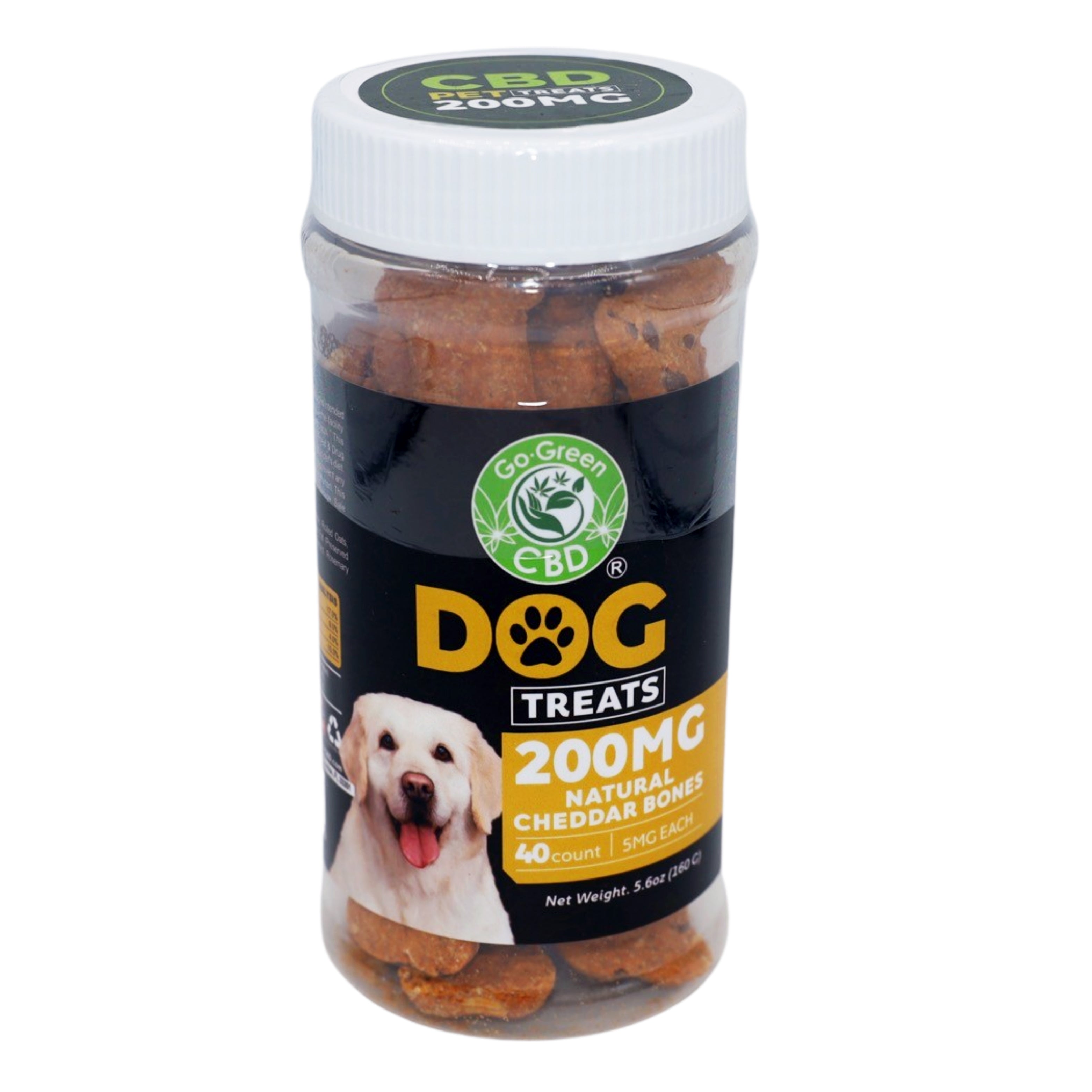 CBD Dog Treat 200mg Natural Cheddar Bones | Go Green CBD – GoGreen-CBD