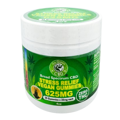 Stress Relief Vegan Gummies 625mg | Go Green CBD – gogreen-cbd